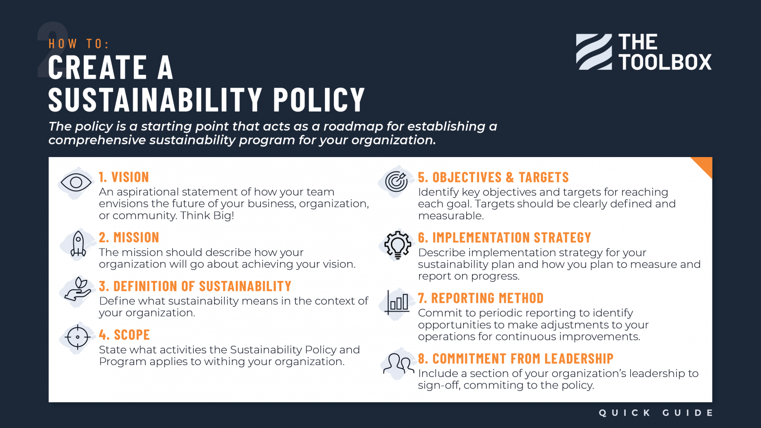 Create a Policy - The Toolbox